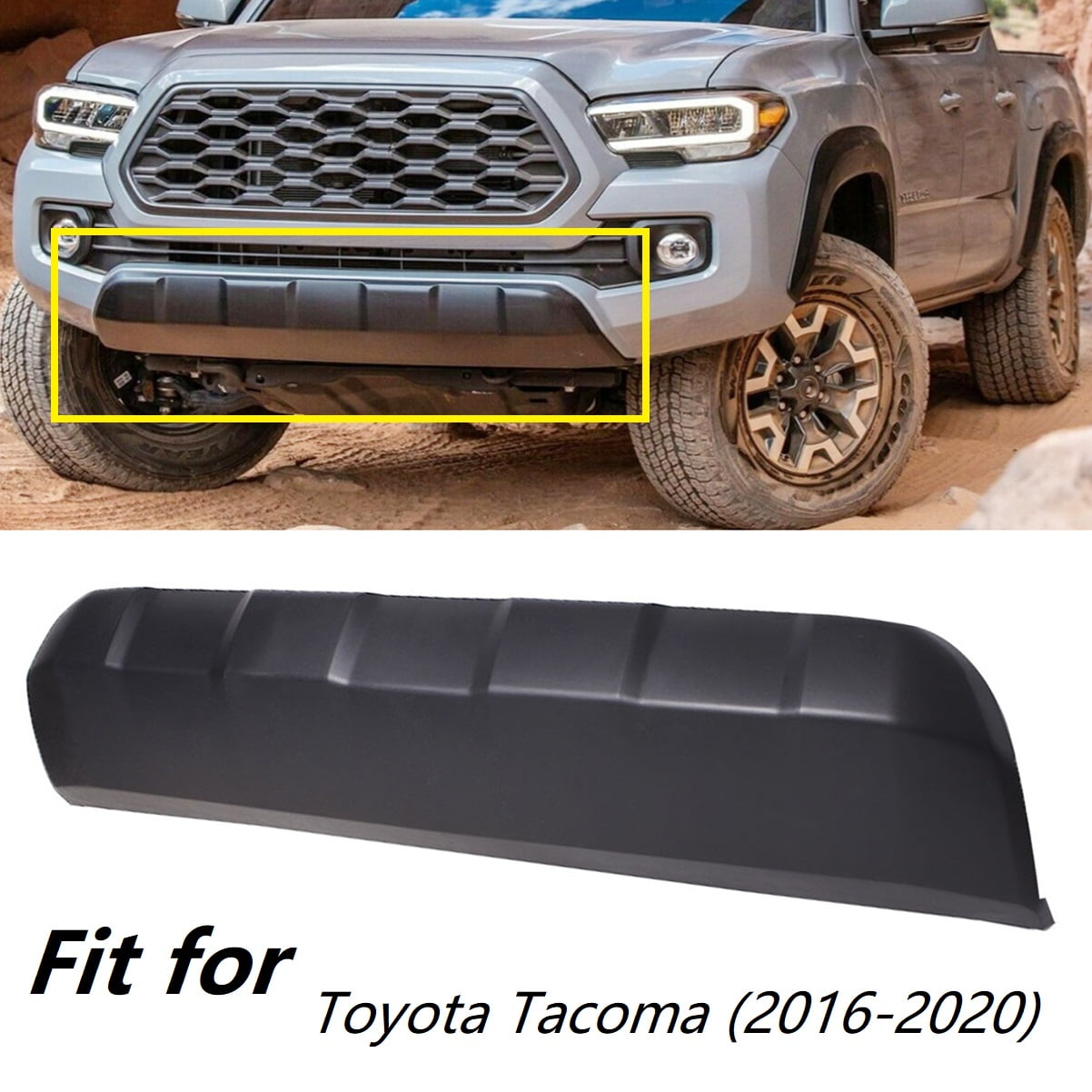Fit for Toyota Tacoma 2016 2017 2018 2019 2020 Front Lower Bumper ...