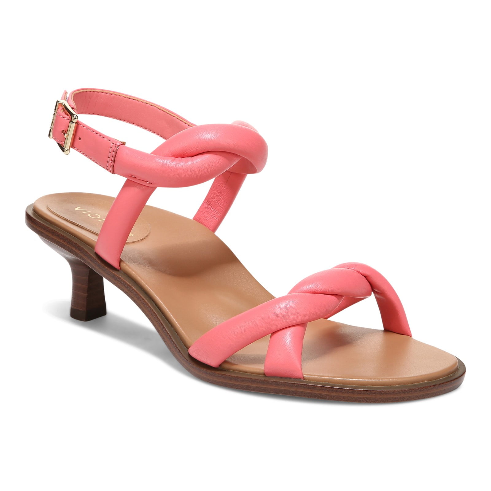 Vionic Angelica Women's Kitten Heeled Sandals with Support - Walmart.com