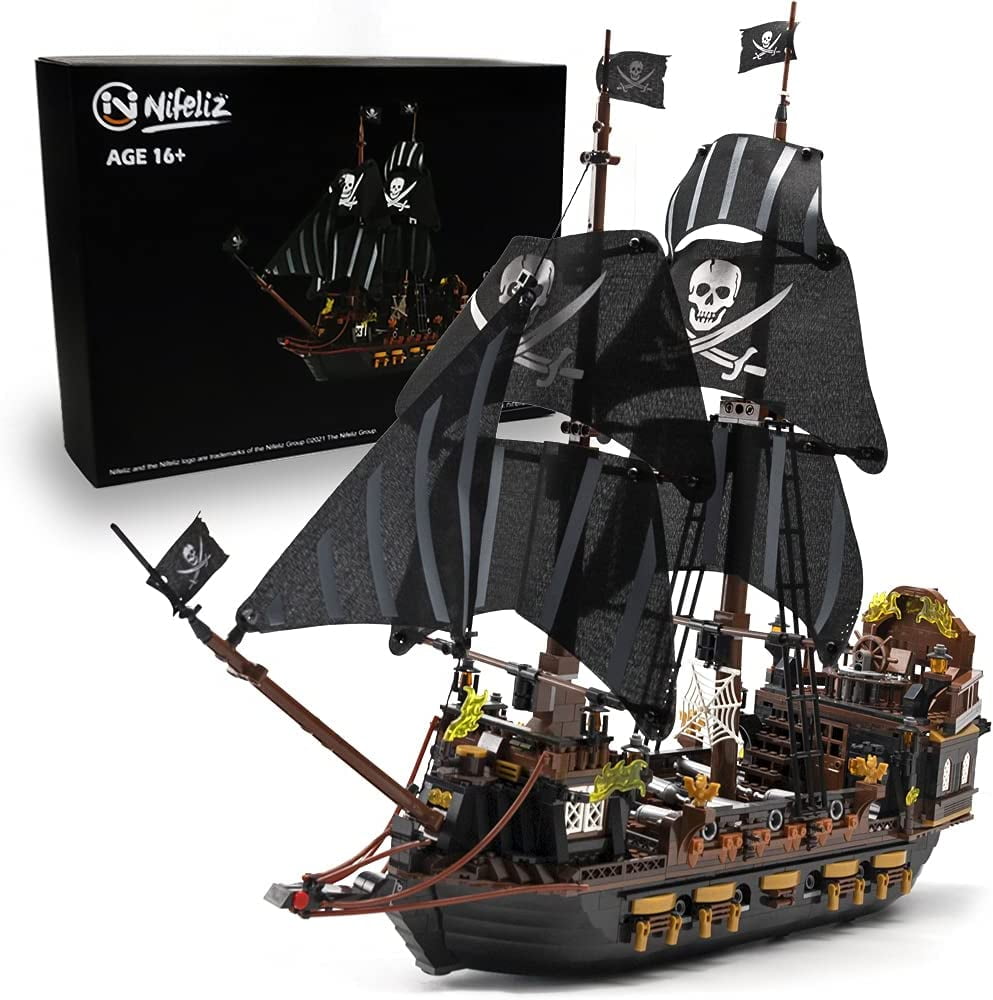 Buy Nifeliz Black Hawk Pirates Ship Model Building Blocks Kits ...