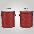 50L Extra Large Popup Hamper Collapsible Laundry Basket With Zippered ...