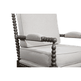 DTY Indoor Living Silverthorne Spindle Chair,Weathered Gray/Beige ...