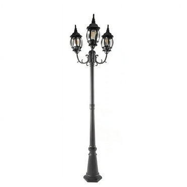 Livex Lighting Hamilton 3 Light Outdoor 3 Head Post - Walmart.com