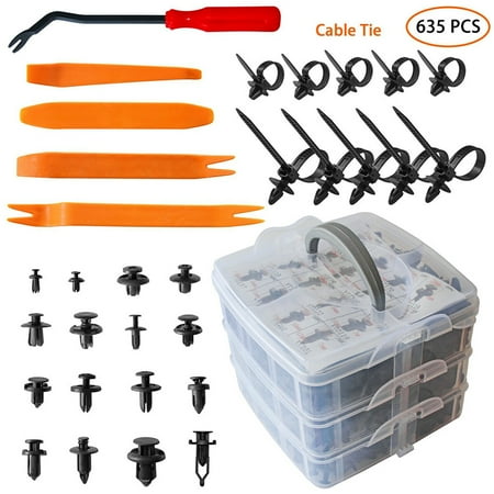 635Pcs Car Body Kit Car Retainer P-lastic Clips Fasteners 16 Most ...