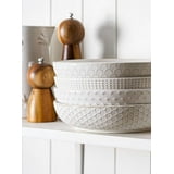 LE TAUCI Large Salad Bowls, 8 Inch Ceramic Pasta Plates, 36 Ounce Pasta ...