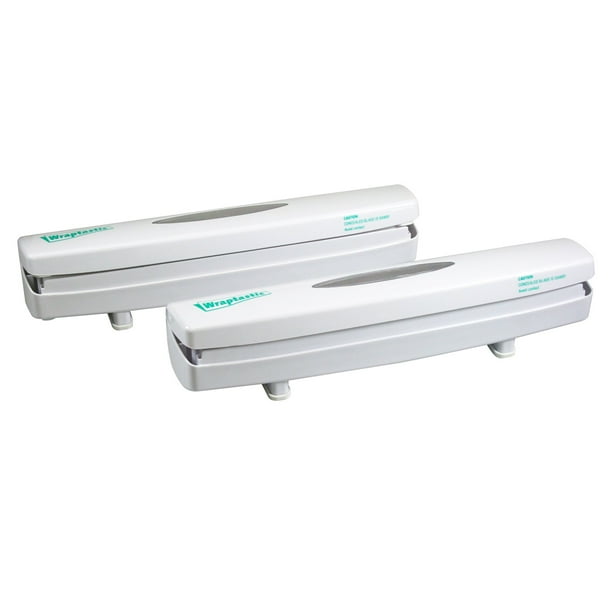 2 Pack Easy to Use Food Wrap Dispenser-Just Pull Press Cut and Wrap ...