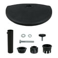 COBANA 20lb Half Round Patio Umbrella Base, Half Moon Umbrella Stand ...