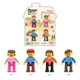 PicassoTiles 4 PC Family Character Magnetic Tiles Set for Toddler Play ...