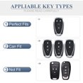 Carbon Fiber Texture Key Fob Cover Compatible with Chevy Chevrolet ...