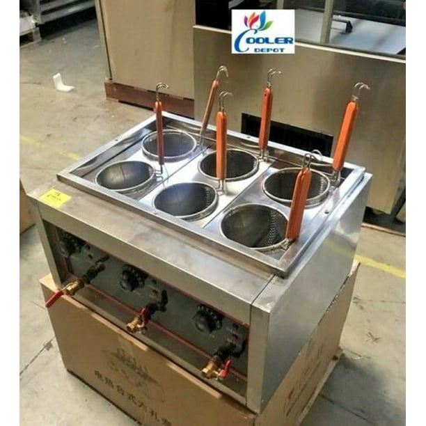 6 Basket Electric Commercial Noodle Pasta Cooker Stainless Steel PN9 220V - Walmart.com