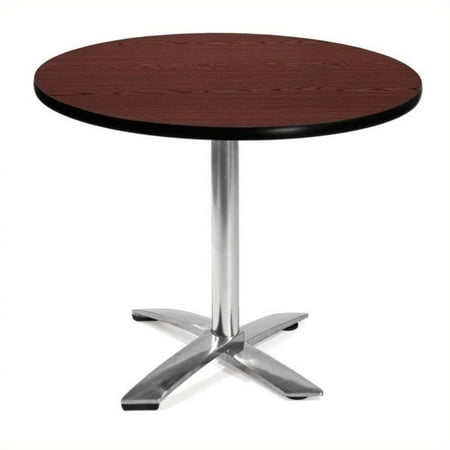 Scranton & Co 36" Round Folding Table in Mahogany | Walmart Canada