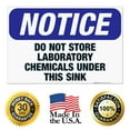 Do Not Store Laboratory Chemicals Under This Sink Sign, ANSI Notice ...