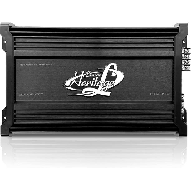 LANZAR HTG447 2000W Bridgeable 4 Channel MOSFET Car Audio Amplifier ...