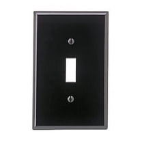 Leviton Midway Black 1 gang Nylon Toggle Wall Plate 1 pc - Walmart.com