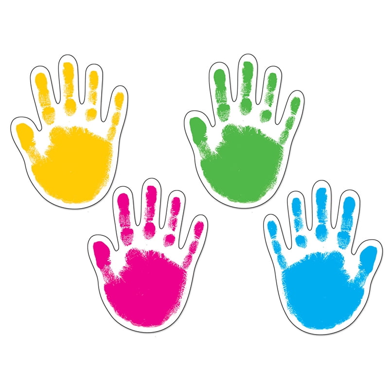 Handprints Cut-Outs, Pack of 42 | Bundle of 10 Packs - Walmart.com