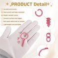 100Sets Rose Red Keychain Making Kit, 25mm 1inch Chain Keychain Rings ...