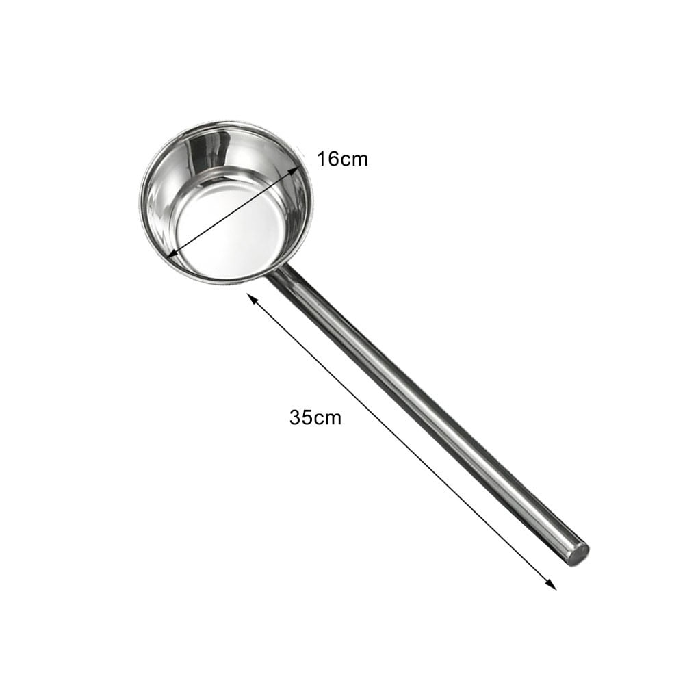 FANJIE Stainless Ladle Long Handles Pouring Spoon Soup Water Scoops ...