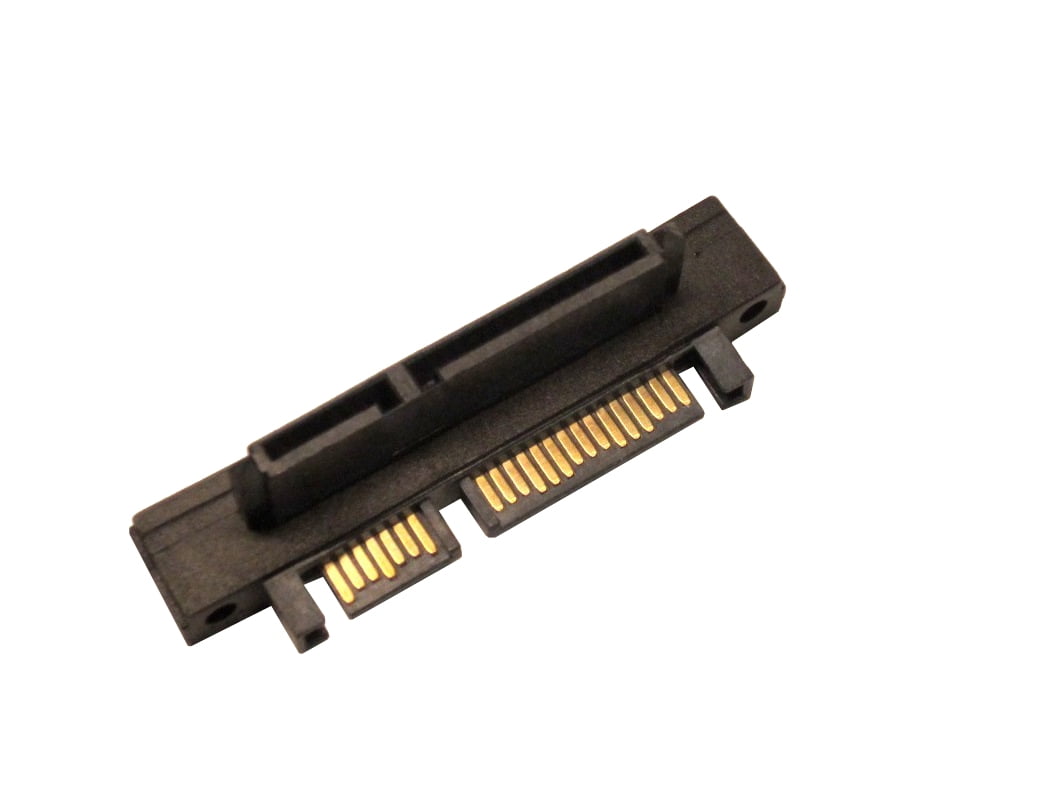 SATA 22 Pin Male to 22 Pin Female Right Angle Adapter - Walmart.com