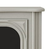 47.5" Wide Freestanding Fireplace with Realistic LED Flames - Grey ...