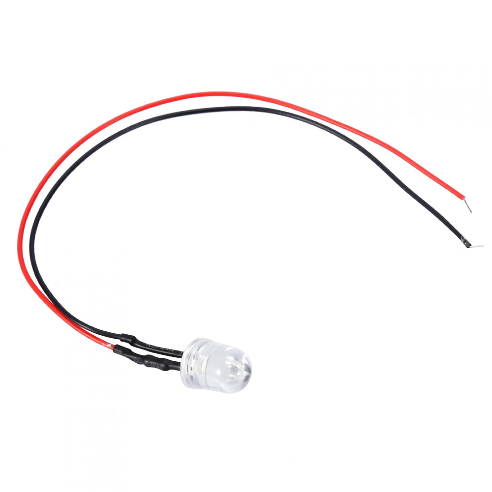 Diodo Emisor De Luz Led Con Cable 10pcs 12v 10mm Diodo Emisor De Luz ...