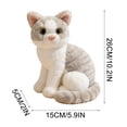 Sitting Cats With Head Turned Aside Series Soothing Doll Tabby Cats ...