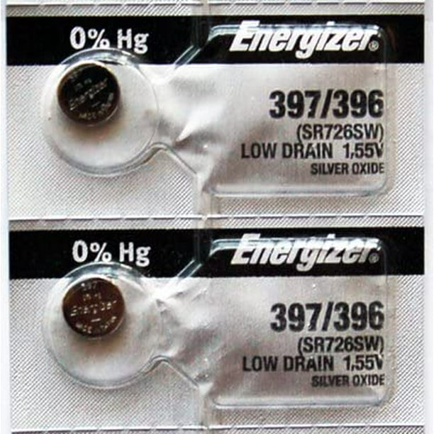 Energizer 397 / 396 Silver Oxide Coin Cell Battery (Pack of 2) - Walmart.ca