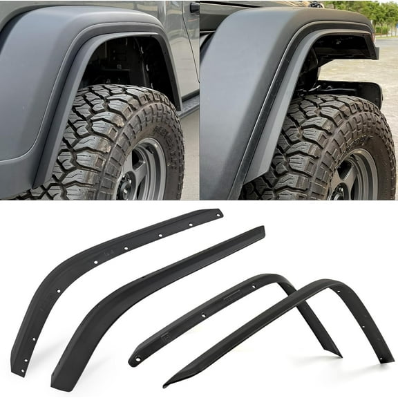PIT66 Fender Protector Wheel Flares for TRUCKS, Fits 2007-2014 Chevy ...