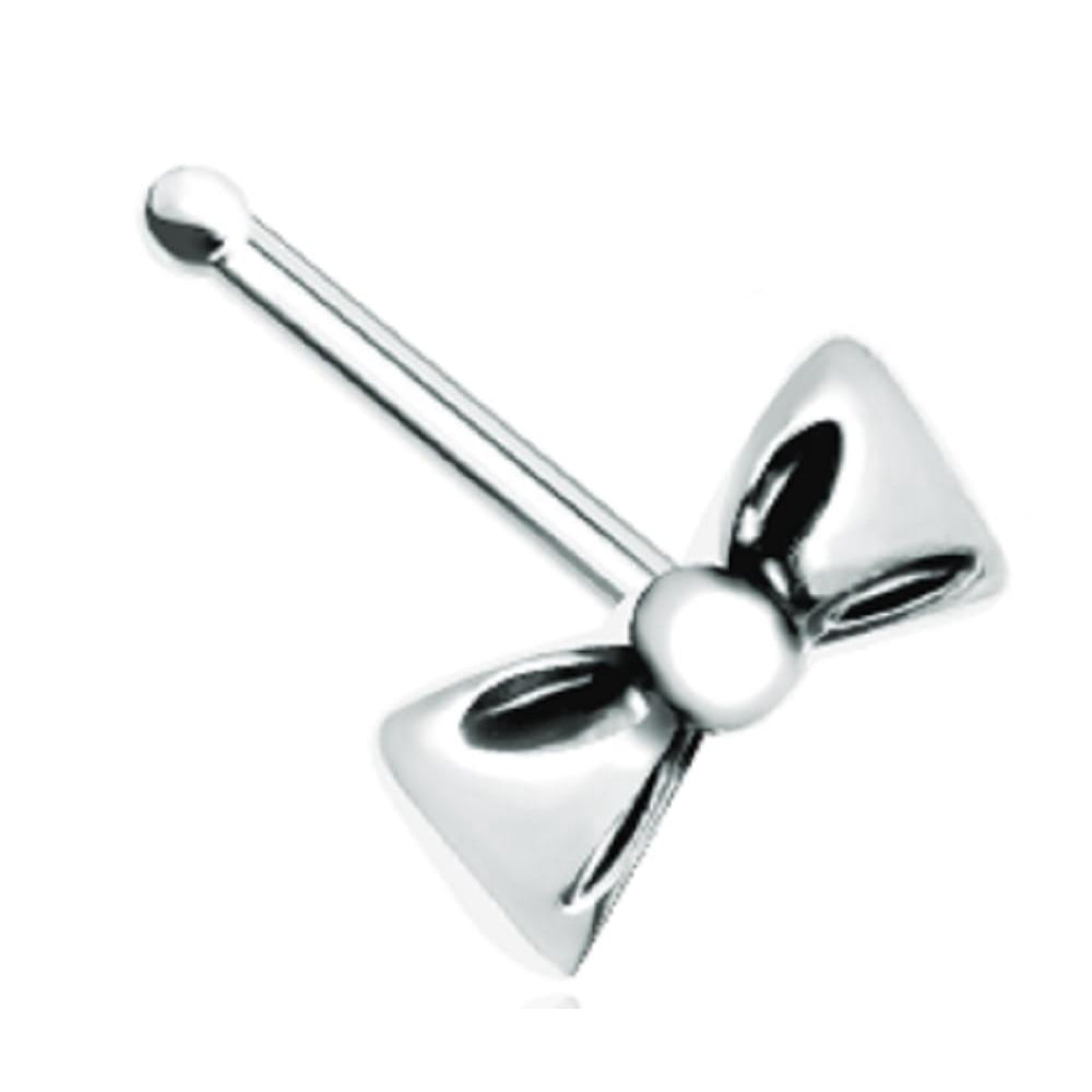 n/a - Nose Ring Cutesy Bow-Tie Nose Stud 20g - Walmart.com - Walmart.com