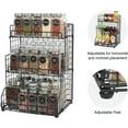Spice Rack Organizer for Cabinet, x-Cosrack 3-Tier Food Snack Organizer ...