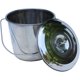 Stainless Steel Milk Pail Bucket with Lid & Handle - Walmart.com