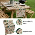 Cartoon Castle Table Runner 13x72 inch Stars Moon Cotton Linen Dining ...