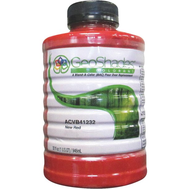 GeoShades BAC Paint Colorant, New Red, 1 Qt. - Walmart.com