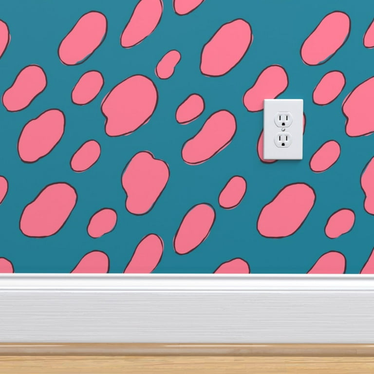Pink And Blue Cheetah Print Wallpaper