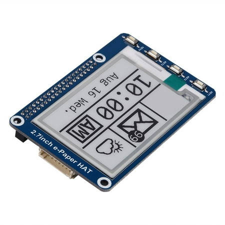 WALFRONT 2.7inch e-Paper HAT E-Ink Module 2-color Display Board for ...
