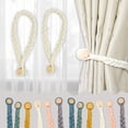 Strong Magnetic Curtain Tiebacks White 2pcs Heavy Duty Curtain Rope ...