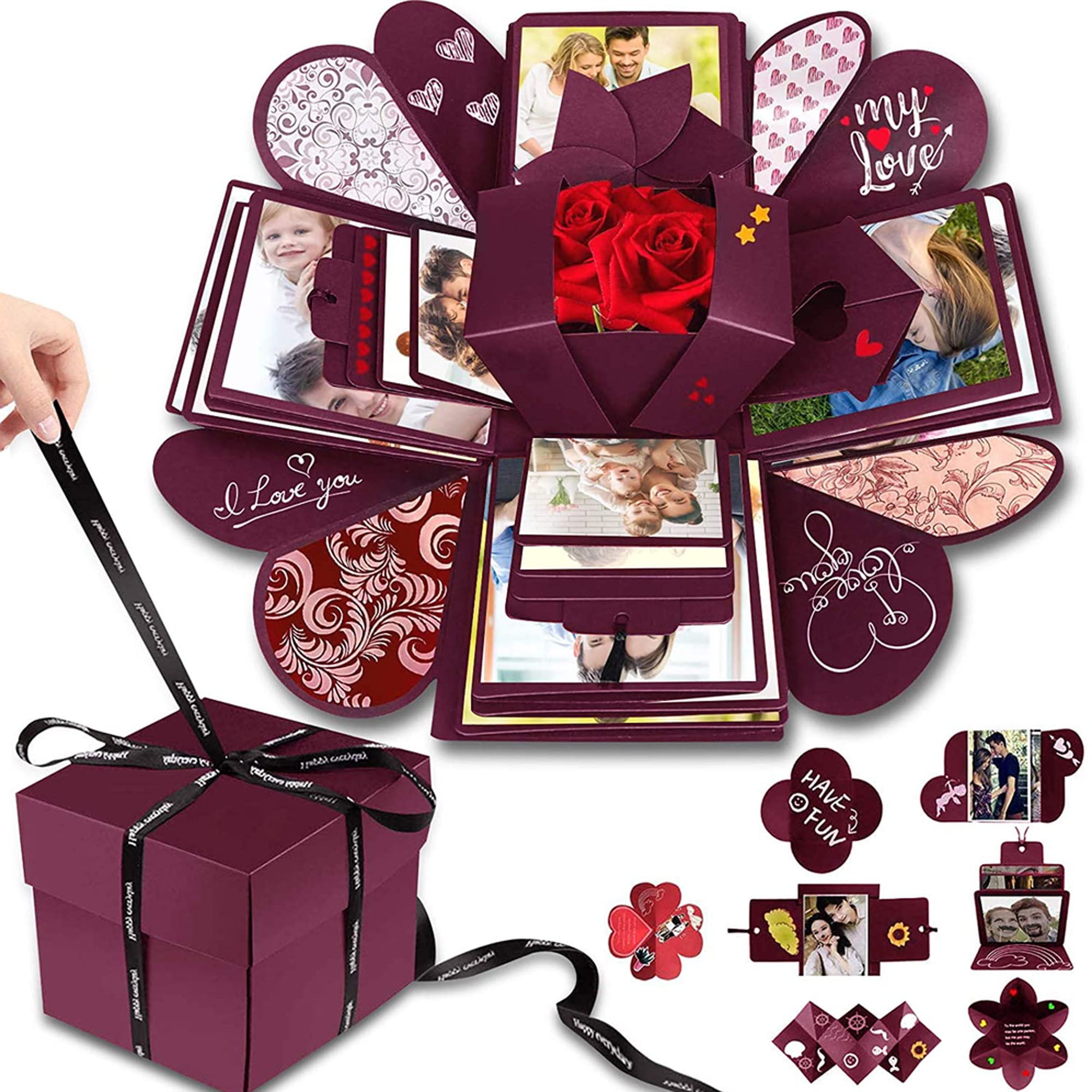 Surprise Box DIY Gift, Creative Explosion Gift Box DIY Handmade Photo ...