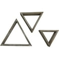 Set of 3, Triangle, Open Back, Vintage Farmhouse Shadow Box Shelves ...
