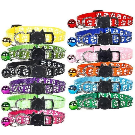 FanShow Adjustable Reflective Cat Collar, Quick Release Cat Collar ...