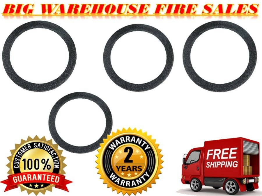 4 10" Gray Carpeted MDF Car Stereo Speaker Woofer Subwoofer Sub Ring ...