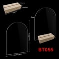 Acrylic Table Sign Holder with Wooden Base Clear Wedding Table Sign ...