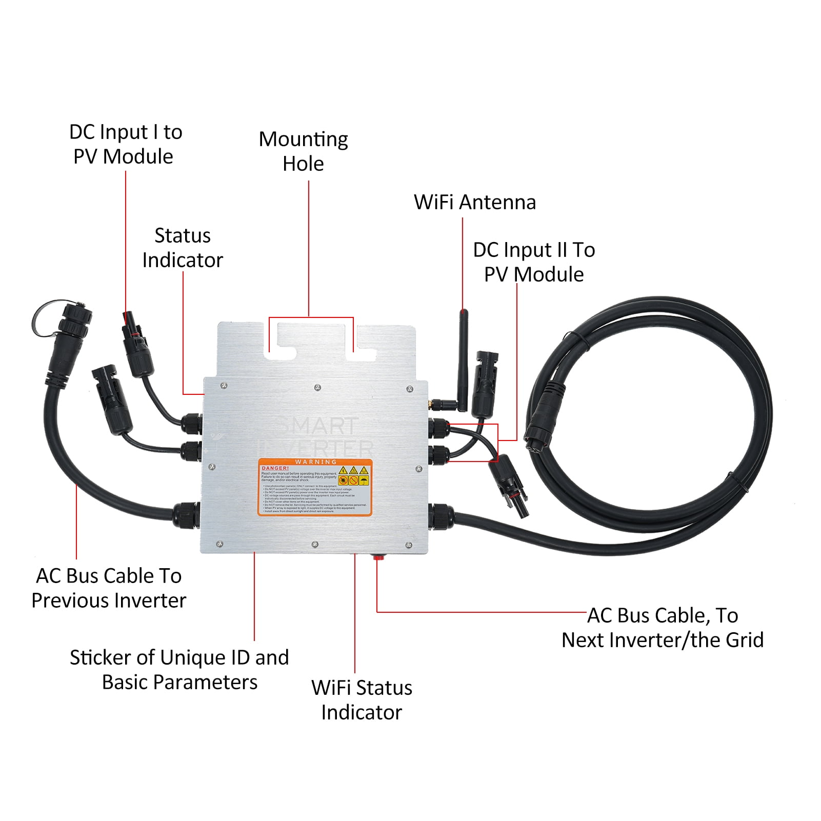 Inverter,Tie Microinverter Ip65 Inverter Microinverter Solar Inverter ...
