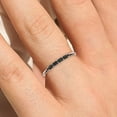 0.26Ct Black Diamond Moissanite 18K Rose Gold Over Silver Morse Code ...