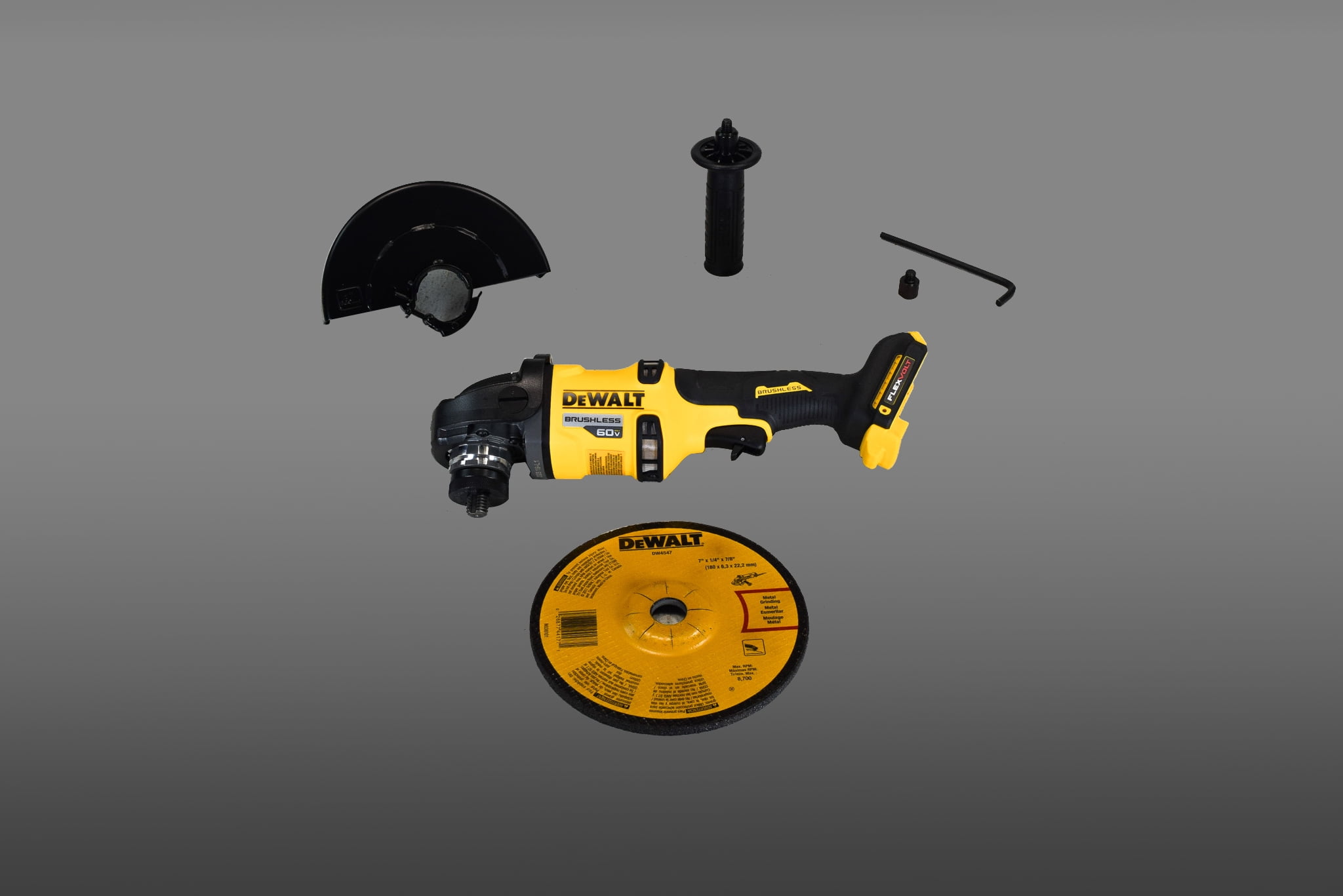 DeWalt DCG440B 60V Cordless 7" Angle Grinder (Tool Only) - Walmart.com
