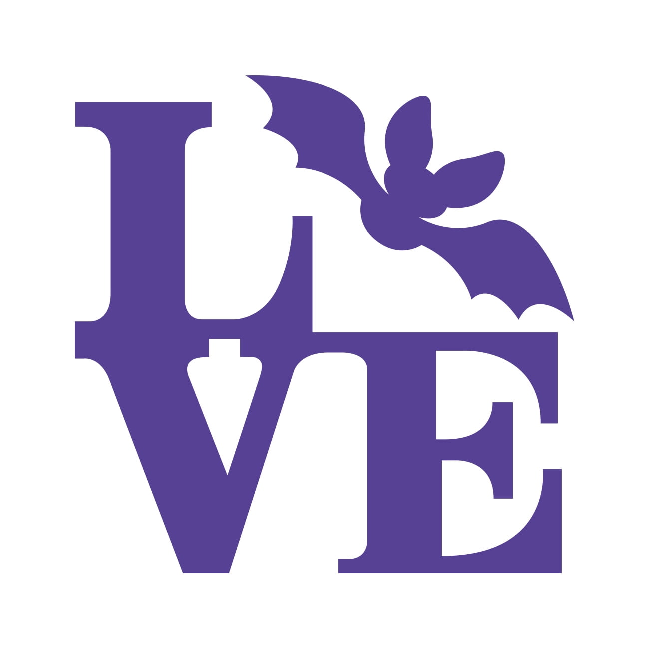 Love Bats Sticker Decal Die Cut - Self Adhesive Vinyl - Weatherproof ...