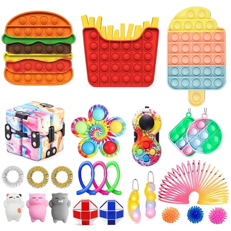 HTCM Fidget Toys Pack 31 Pcs Fidget Toy Set Fidget Pack Cheap Sensory ...