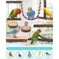 Bird Perches, 8pcs Natural Wood Parrot Perch Stand Chewing Toys Cage ...