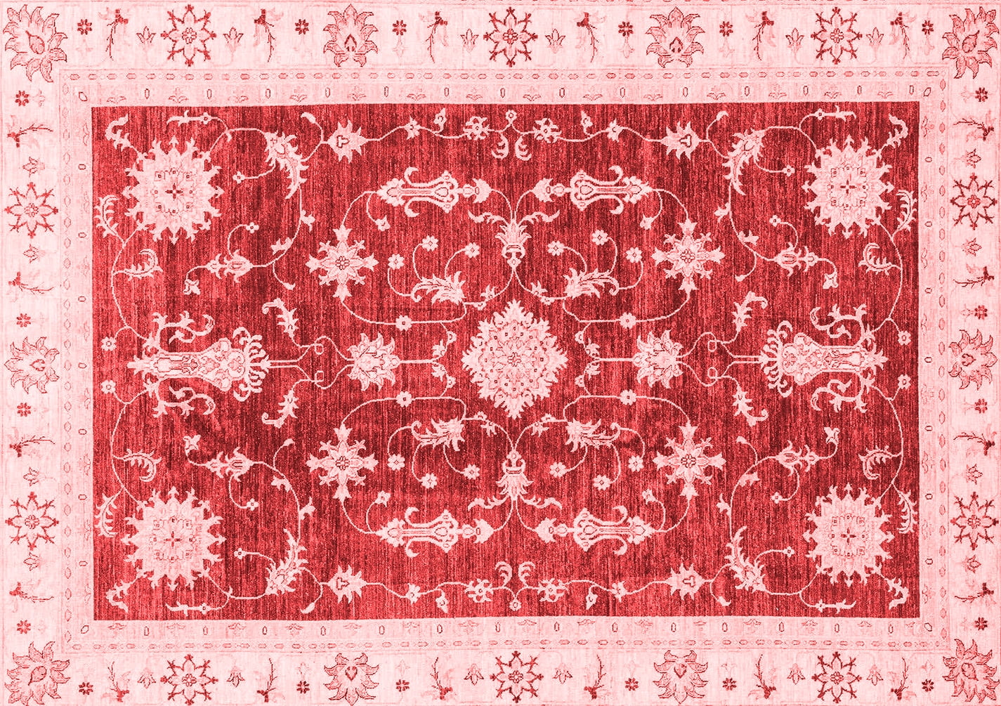 Ahgly Company Machine Washable Indoor Rectangle Abstract Red Modern ...