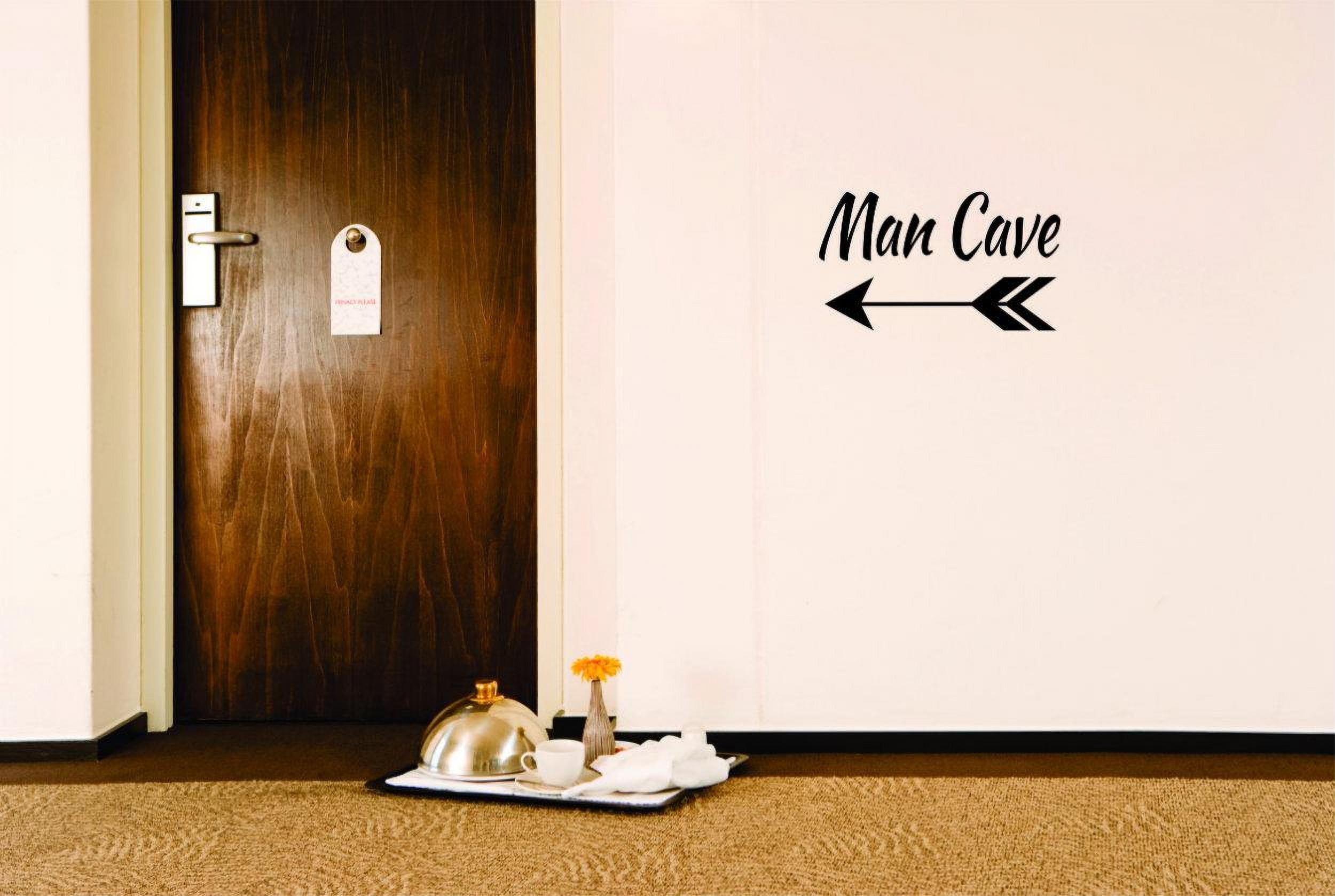 Wall Design Pieces Man Cave Text Lettering Quote 10 X20" - Walmart.com