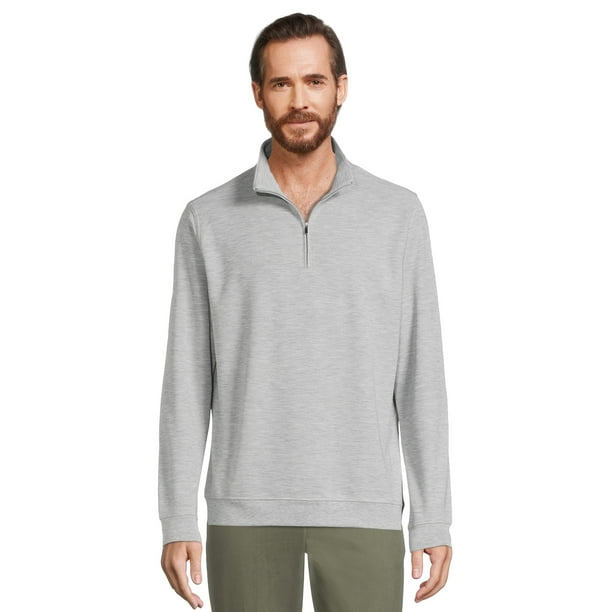 George Men's Quarter Zip Pullover - Walmart.com