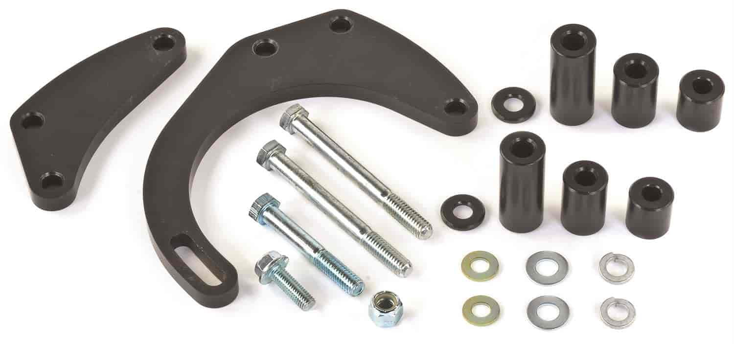 JEGS 50600 Small Block Chevy Mid-Mount Kit Billet Aluminum Black ...