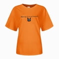 CAUYDY Womens Oversized Summer T-Shirts Plus Size Heart Cat Pattern ...